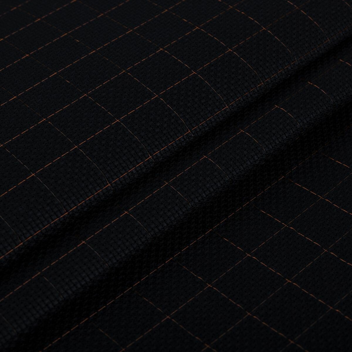 Канва AIDA 14 ct, черная разлинованная, размер 50х50 см.