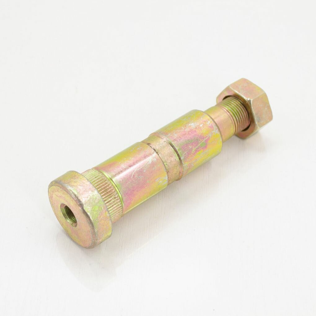 Палец рессорный под смазку 28*80*124 MMC CANTER с насечкой, шляпка круглая, Nilson Auto Parts