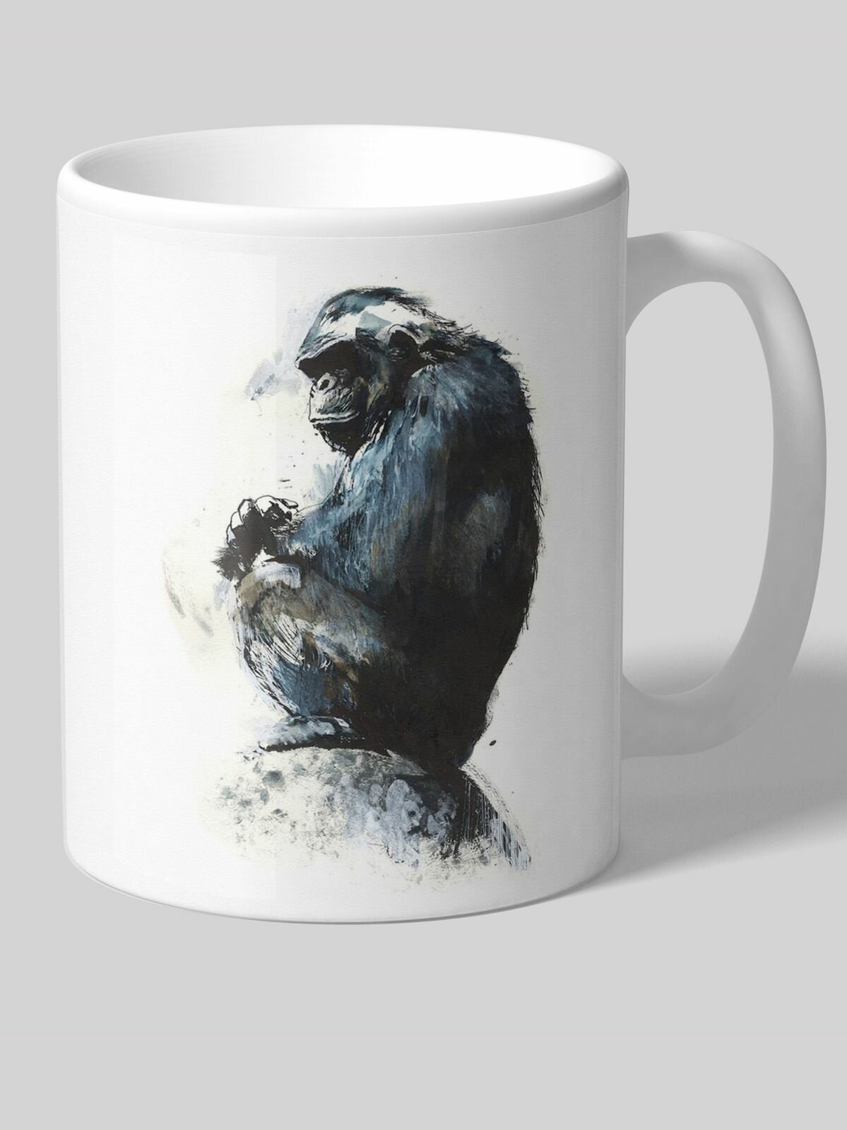 Кружка cooperative.moscow " Горилла " (кружка с Гориллой , обезьяна , кружка с обезьяной , питомец, кружка с животным , подарок с любовью, друг человека, кружка с питомцем) , 330 мл, 1 шт