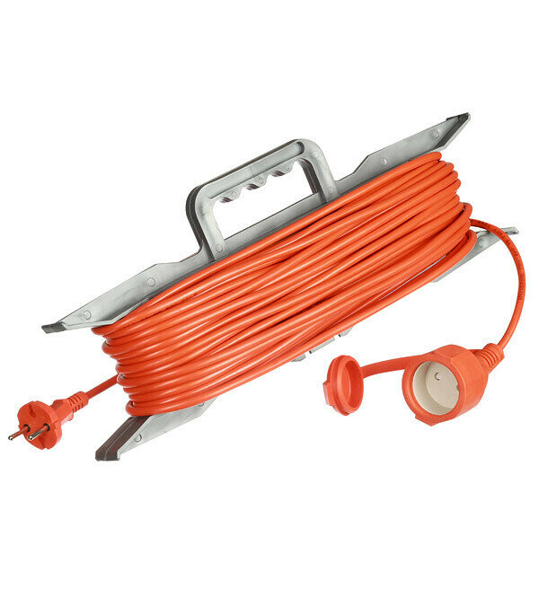 Удлинитель UNIVersal без заземления 30 м на рамке 1,3 кВт 1 розетка ПВС 2х0,75 кв. мм IP54