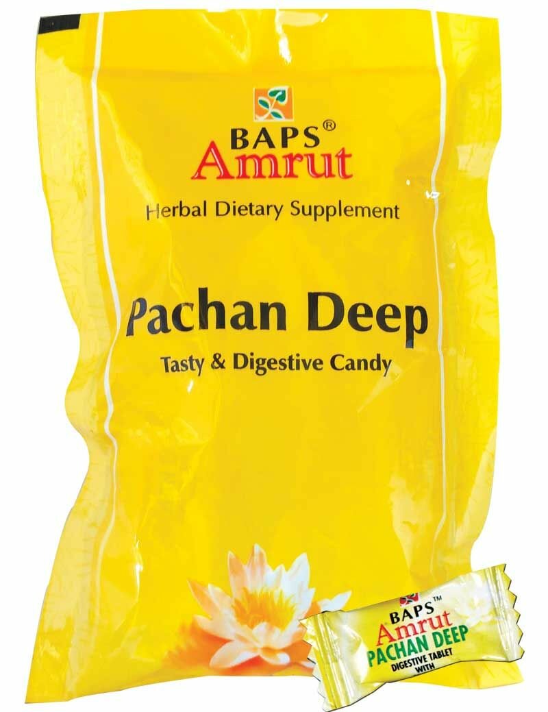 PACHAN DEEP Tasty & Digestive Care, BAPS Amrut (пачан ДИП леденцы для пищеварения, бапс Амрут), упаковка 20 шт.