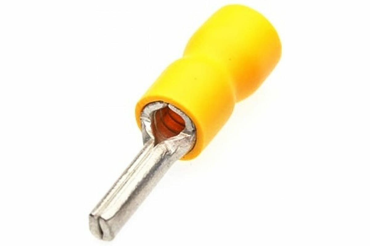 Ншки 6.0-11 Наконечник штырьевой круглый желтый 4.0-6.0мм кв. (100 шт)