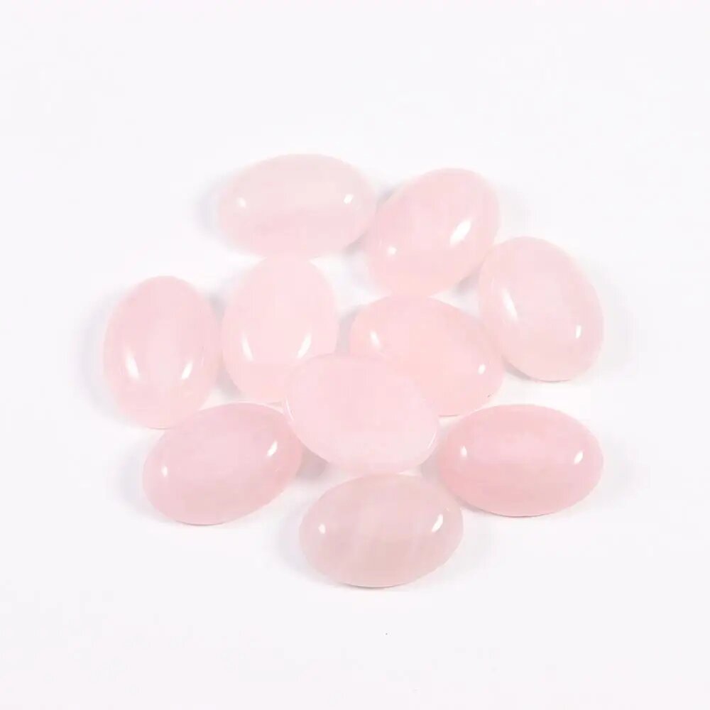 Кабошоны из натурального камня опал бирюза лазурит diycabochon 10 шт Розовый, 18x25mm, Pink crystal