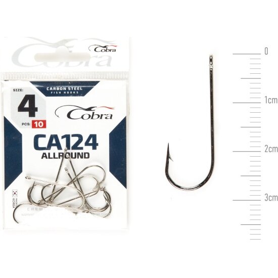 Крючки Cobra ALLROUND CA124 размер 004 10шт.