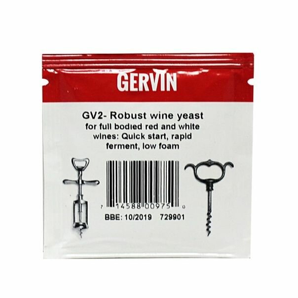 Дрожжи винные GV2 Robust Wine Yeast 2 шт.