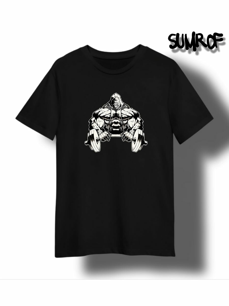 Футболка тяжелая атлетика горила