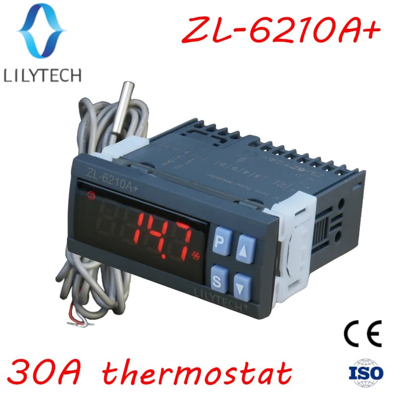 Lilytech ZL-6210A+ терморегулятор 30А 220Vac Metal