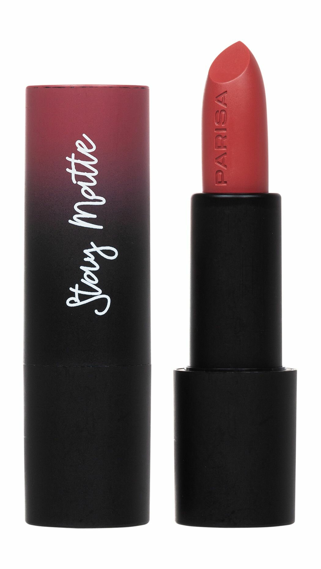 PARISA COSMETICS Помада матовая Stay Matte L-08, 4 г, 07 Брусничный сироп