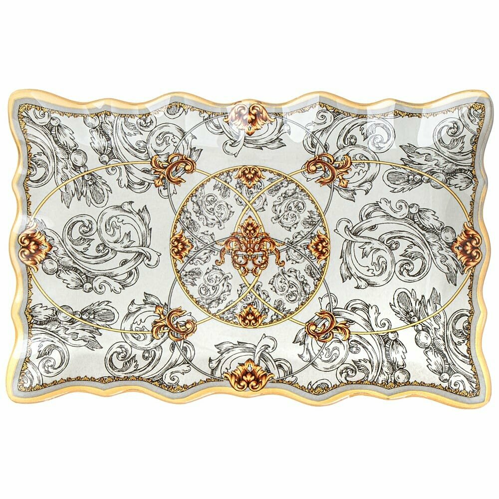 Блюдо для сервировки коллекция monogram 25*16*2 см KSG-198-312
