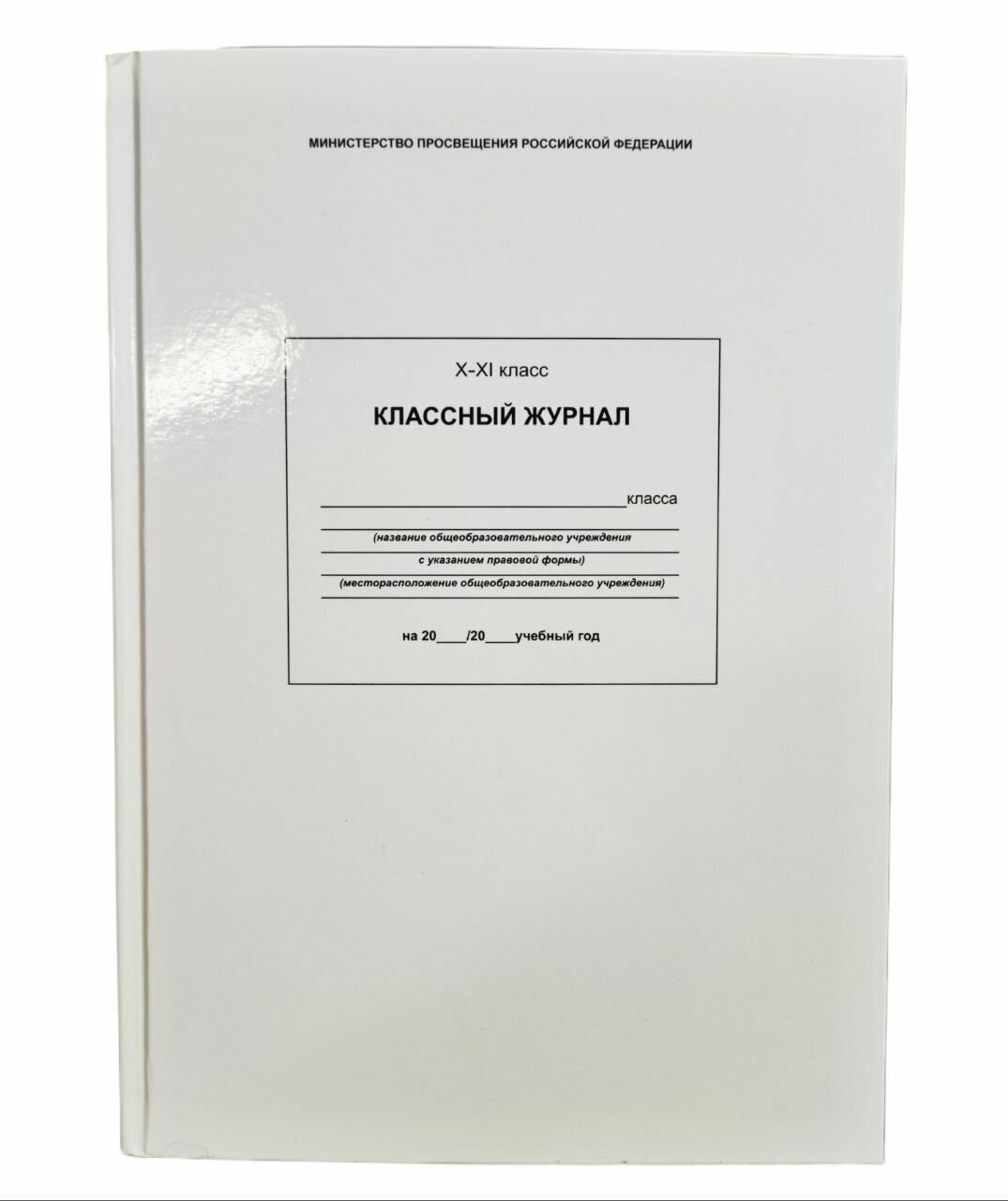 Классный журнал 10-11 класс, офсет, обложка твердая, 96 листов 20,5 см х 29 см