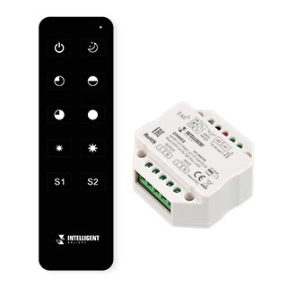 036190 ARLIGHT Диммер SMART-SET-TRIAC-601-72-DIM-PD-IN Black (230V, 1x1.5A, ПДУ 10кн, 2.4G) (IARL, IP20 Пластик)