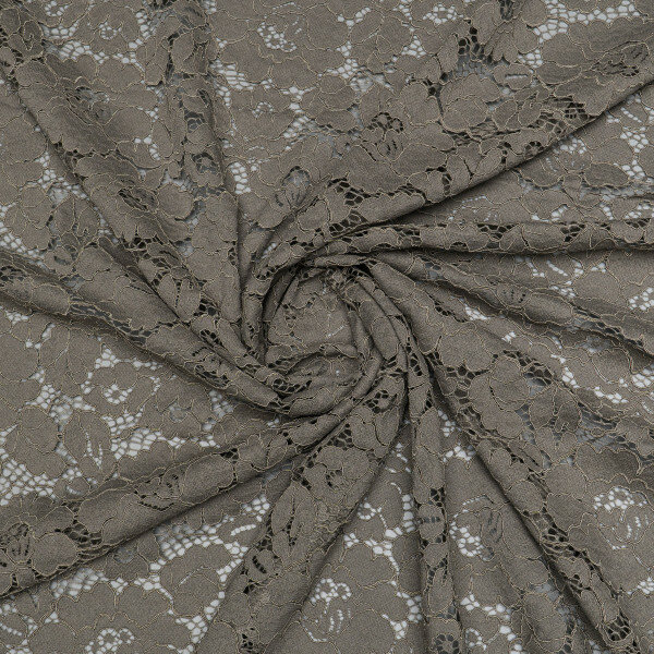 Кружевная ткань Ткани-100, для детского белья, цвет какао, 80% хлопок, 20% полиэстер