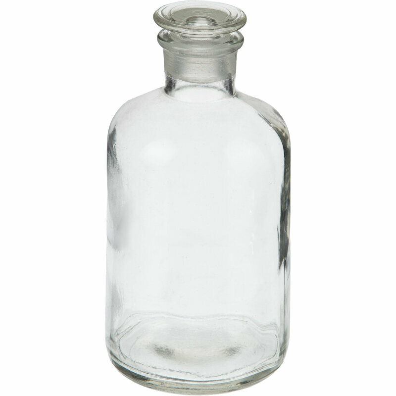 Склянка с прит. пробкой 500 мл узкое горло светлая, 1779292