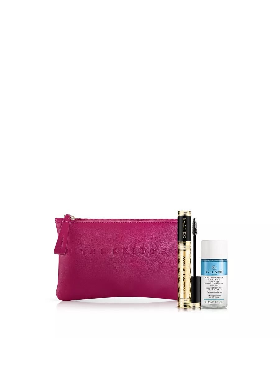 Набор Collistar "Unico", тушь, смывка, кремовая текстура, гипоаллергенный, для чувствительных глаз