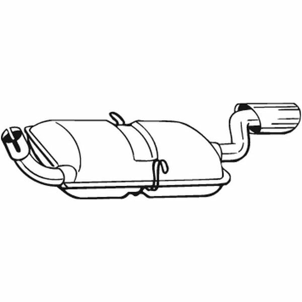 Глушитель выхлопных газов конечный, BOSAL 235-193 (1 шт.)