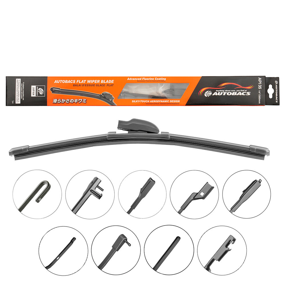 Щетка стеклоочистителя AUTOBACS API35 бескаркасная 350 мм