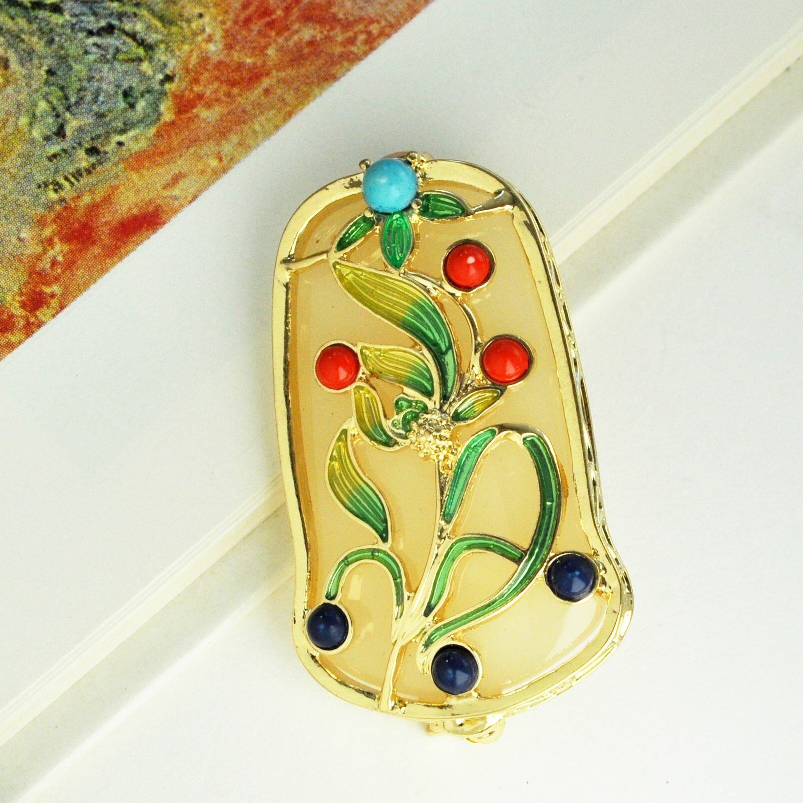 Брошь, эмаль