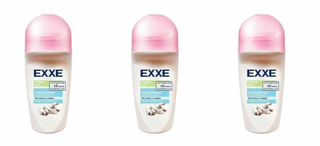 EXXE Дезодорант Fresh SPA Невидимый, 50 мл - 3 шт