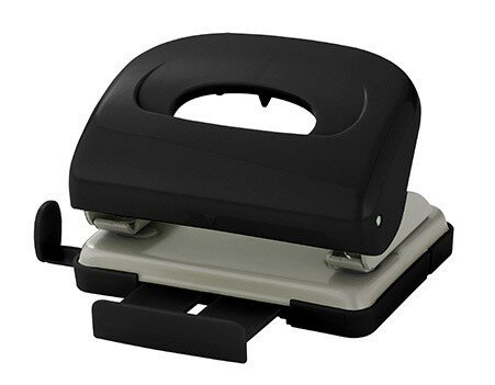 Дырокол Kw-Trio 09652black макс:16лист. пластик черный отв:2
