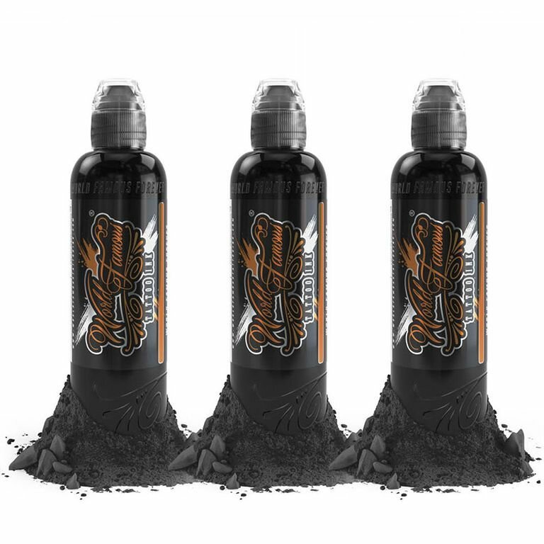 Набор тату красок World Famous Charcoal Greywash Set 3 (3 шт по 60 мл)