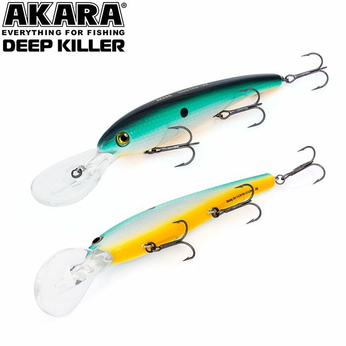 Воблер Akara Deep Killer 120F 20 гр. (5/7 oz 4,7 in) A28