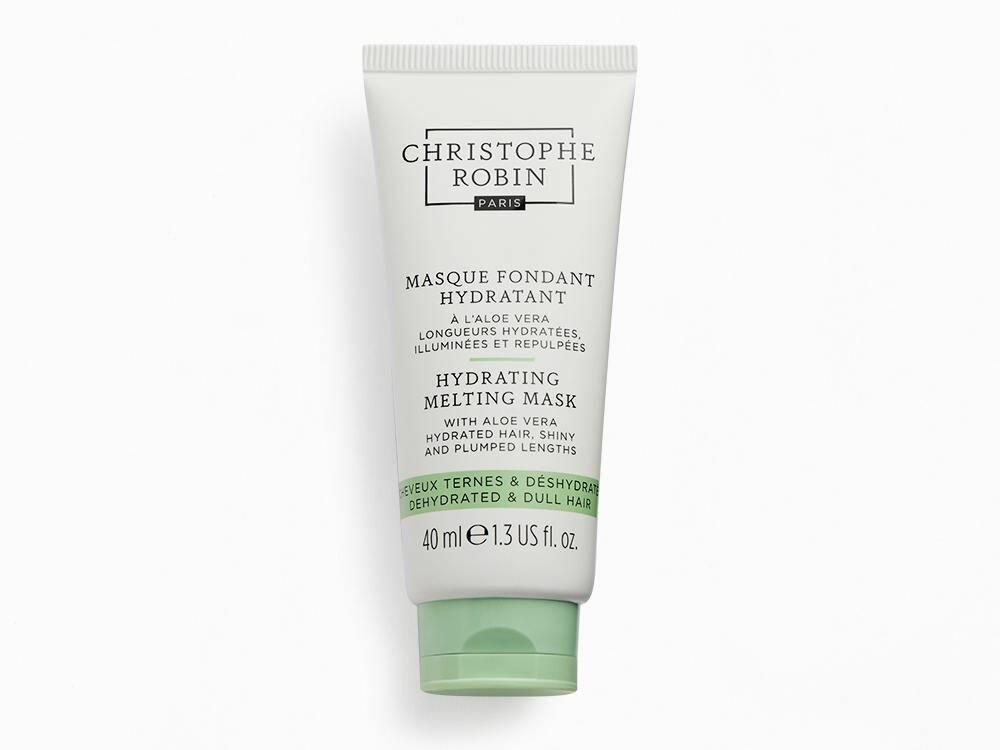 Увлажняющая тающая маска для ломких и сухих волос CHRISTOPHE ROBIN Hydrating melting mask with Aloe Vera 40ml