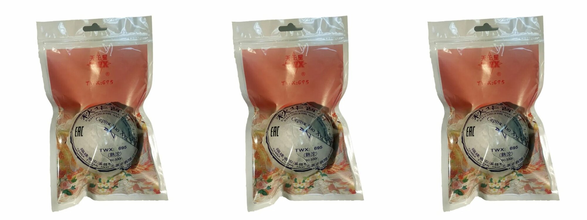 Чю Хуа Чай Пу-Эрх, 100 г, 3 уп