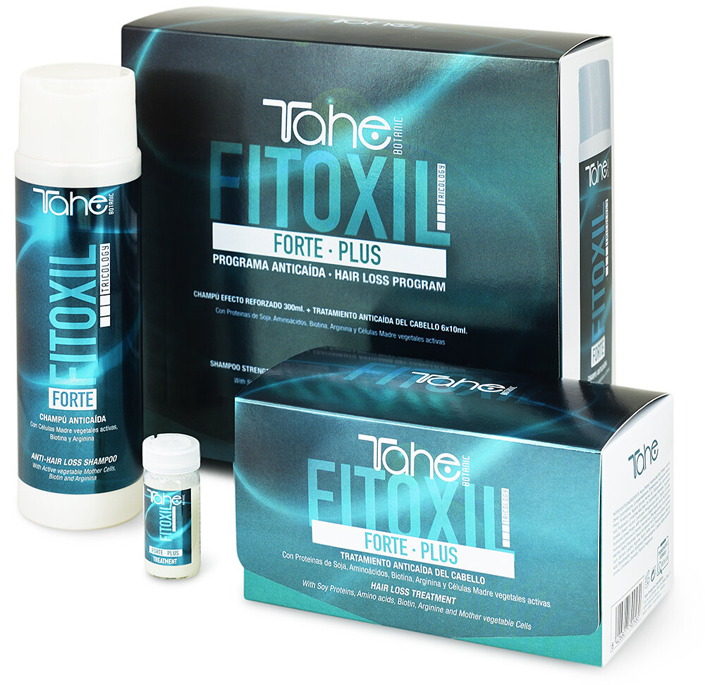Набор против выпадения волос FITOXIL (шампунь 300 мл, сыворотка в ампулах 6x10 мл) Tahe BOTANIC TRICHOLOGY FITOXIL FORTE PLUS PROGRAM PACK
