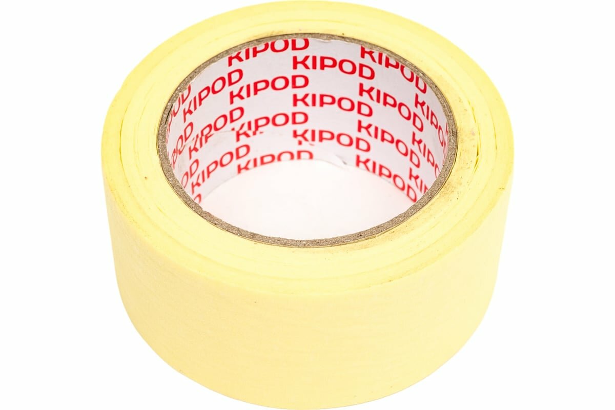 KIPOD креповая малярная лента 50 мм × 40 м, код 006501005, долговечная для ровных краев