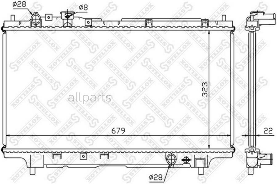 STELLOX 10-25217-SX Радиатор системы охлаждения