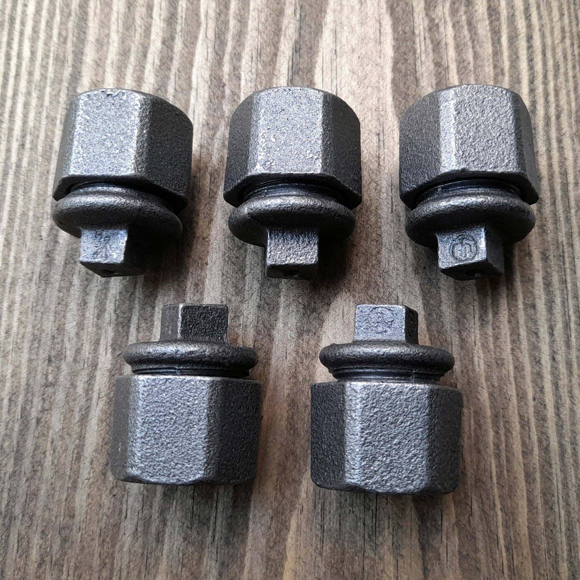 Ручка-кнопка мебельная лофт, 5шт