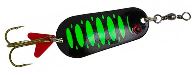 DAM Колеблющаяся блесна DAM FZ Standart 60g Fluo Green/Black UV