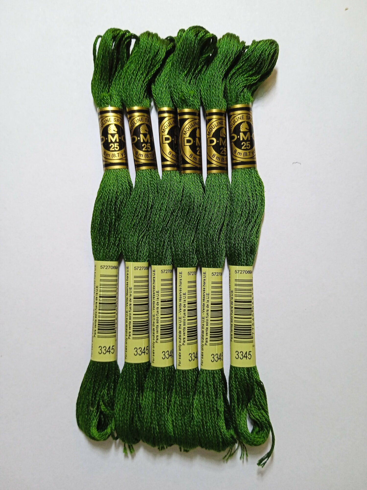 Набор ниток мулине, 8 м, 6 шт DMC-3345_6