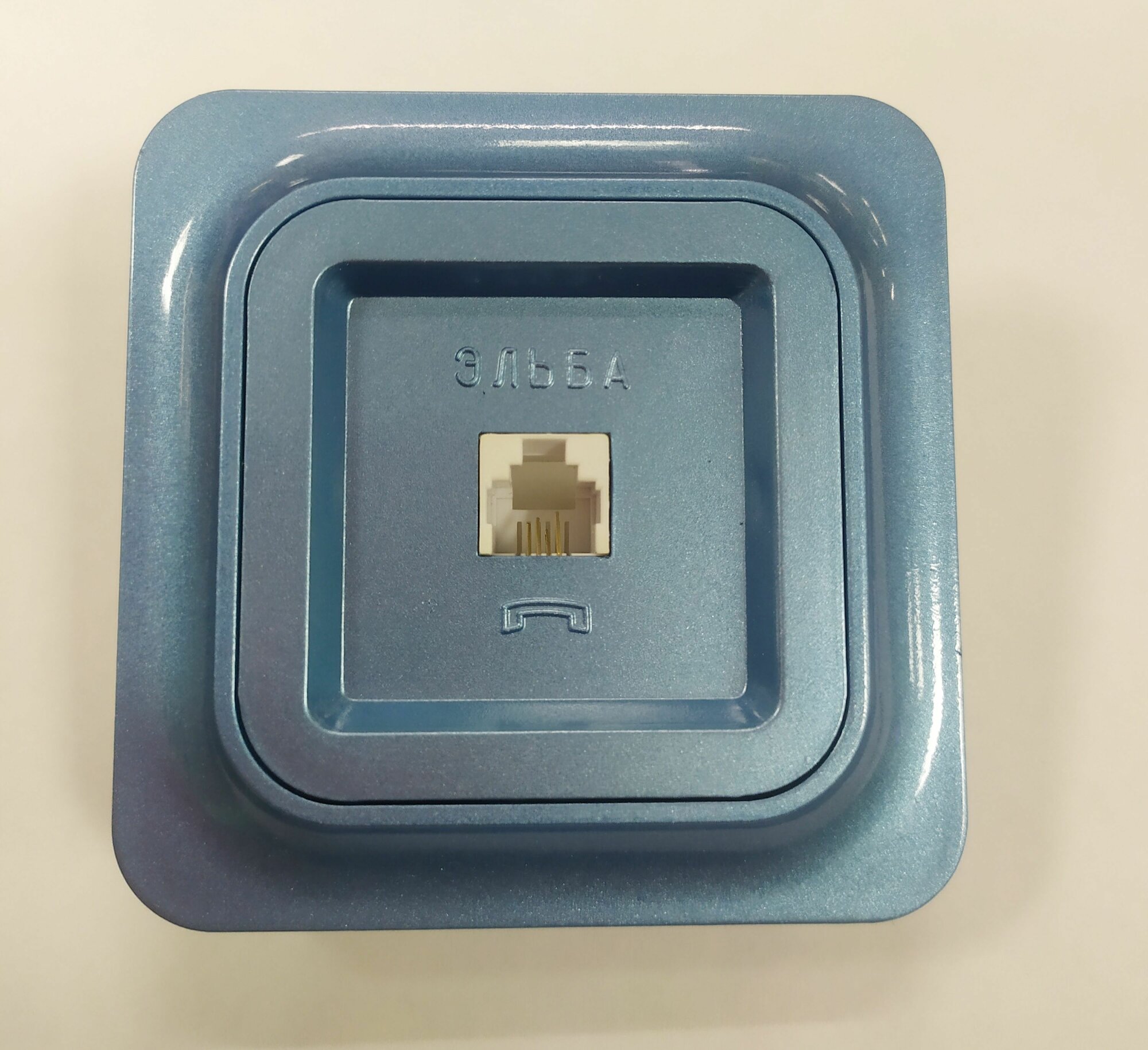 Розетка TLF Эльба синяя