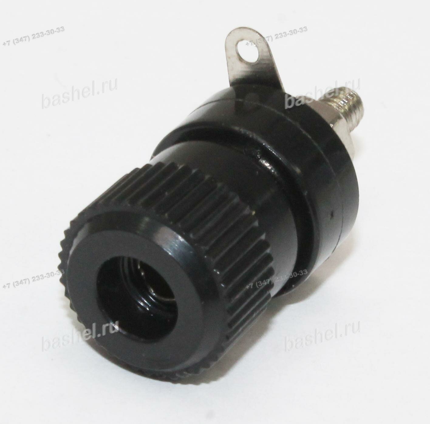Гнездо «Банан» пласт. никел, L-33 mm , d-15,5 mm