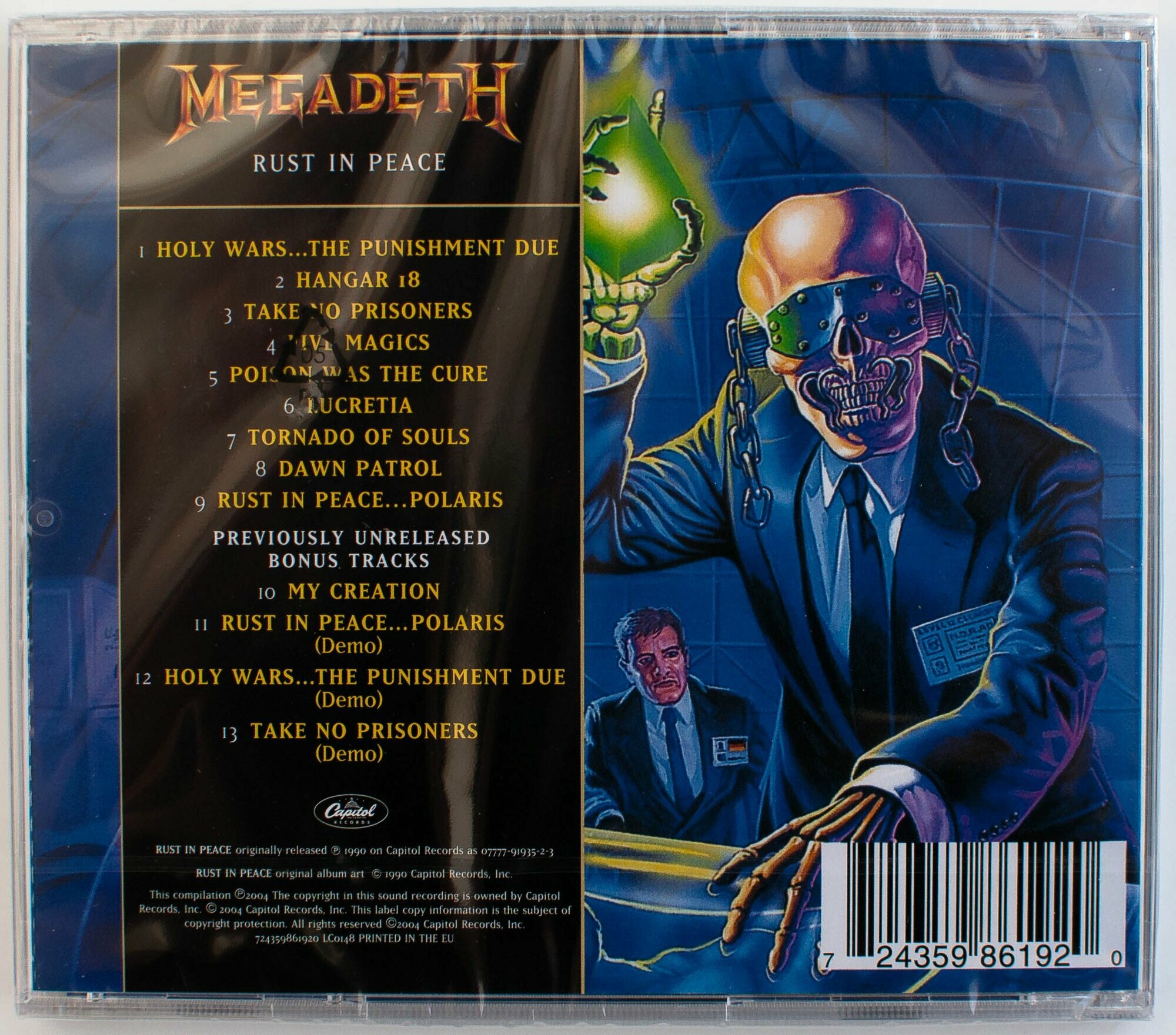 Megadeth - Rust In Peace Аудио CD Оригинал из Европы — фото 1