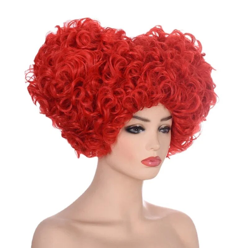 Красный парик Алиса Вондерленд Красная Королева Red