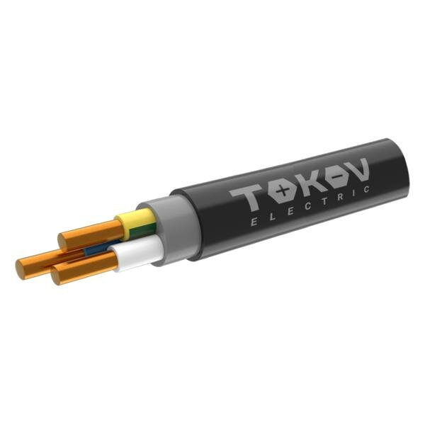 Кабель силовой TOKOV ELECTRIC ППГнг(А)-HF, 3х4 мм2, ОК (N PE), 0.66кВ