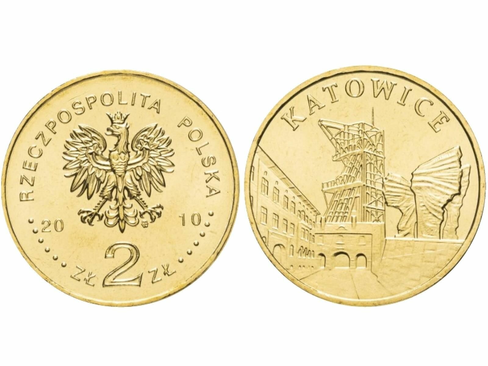 2 злотых Польши 2010 г, Катовице