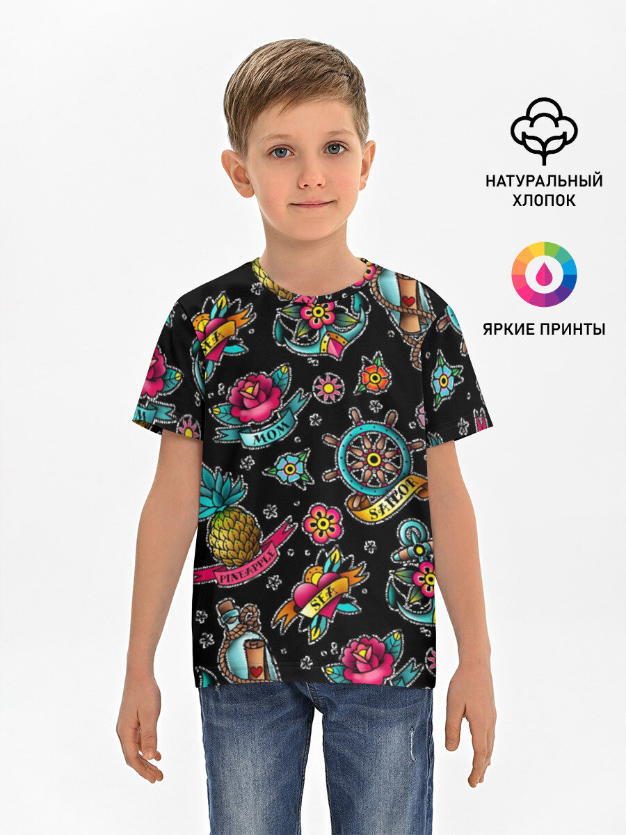 Футболка хлопковая детская Old school Sailor