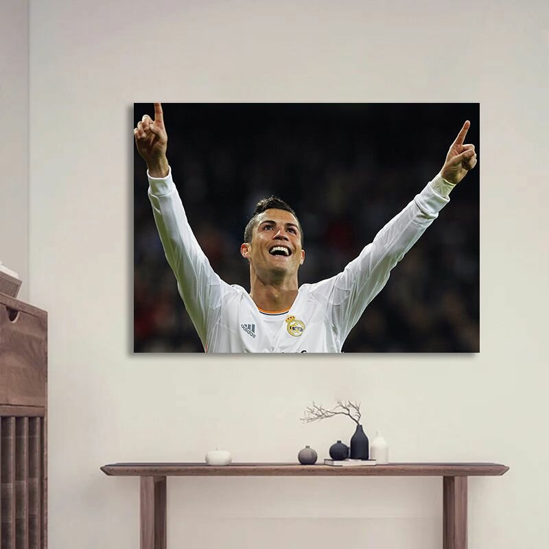 Картина "Легенда футбола", Криштиану Роналду, холст, на подрамнике, 40x60 см