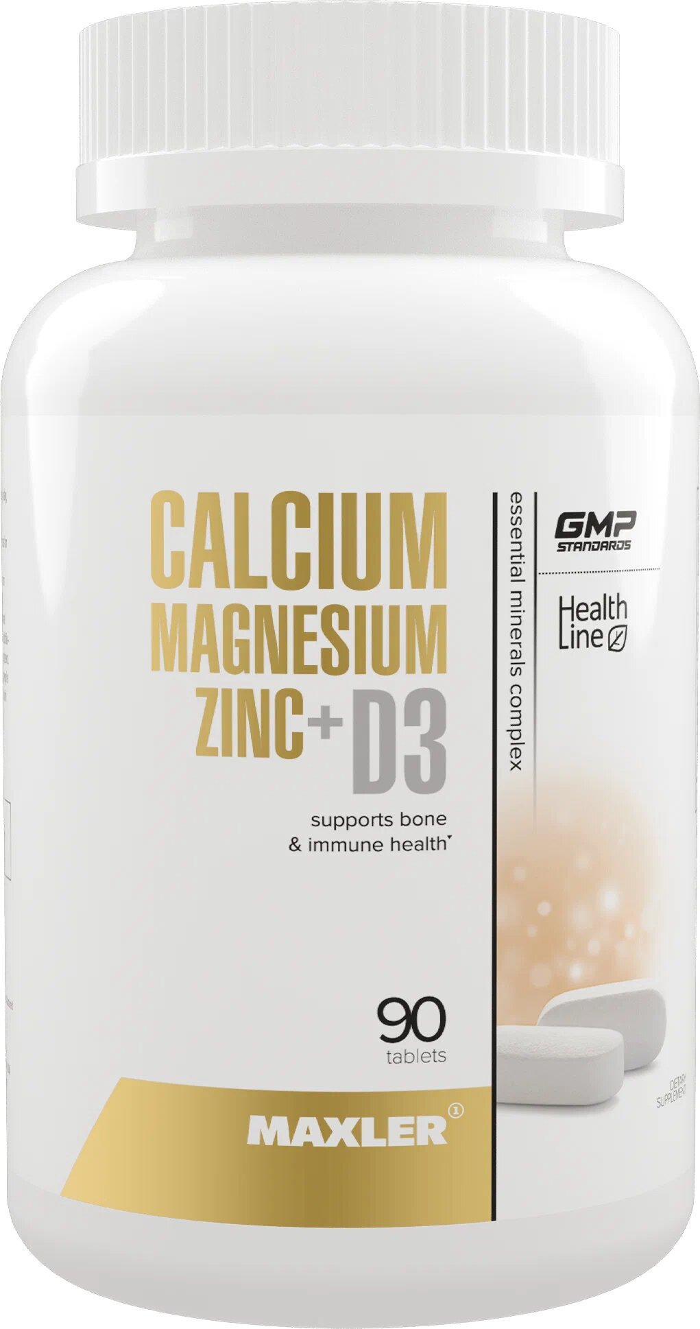 Maxler Calcium Zinc Magnesium + D3 90 tabs