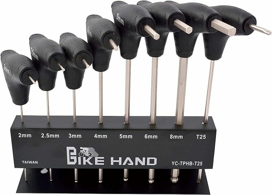 Набор шестигранников на подставке BikeHand YC-TPHB-T25 8 штук.