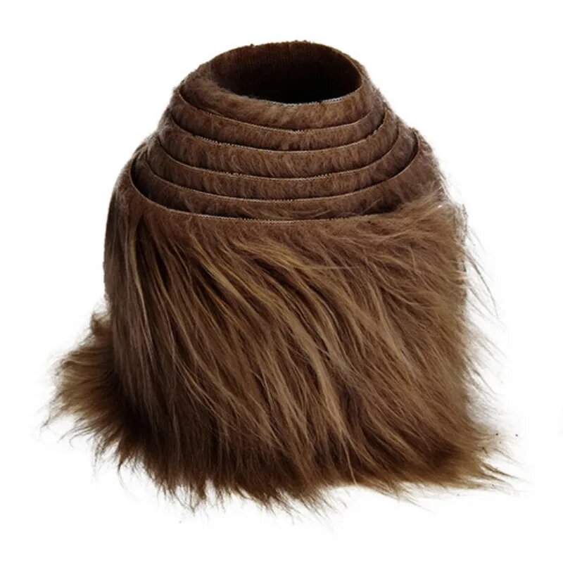 Ленты из искусственного меха енота для шитья Коричневый, Coffee 5CMx1.5M