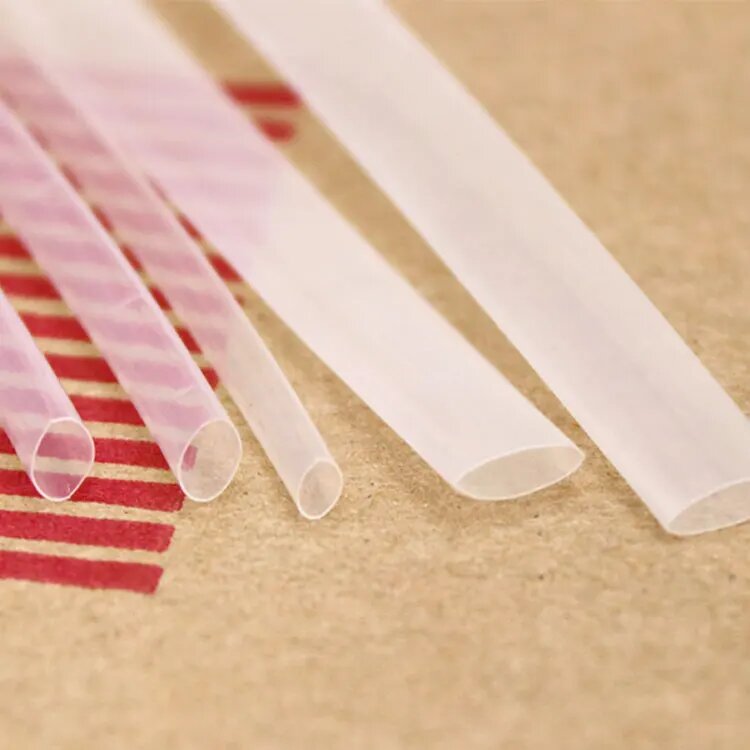 Термоусадочная трубка PVDF черная 1 метр 4.8mm, Transparent