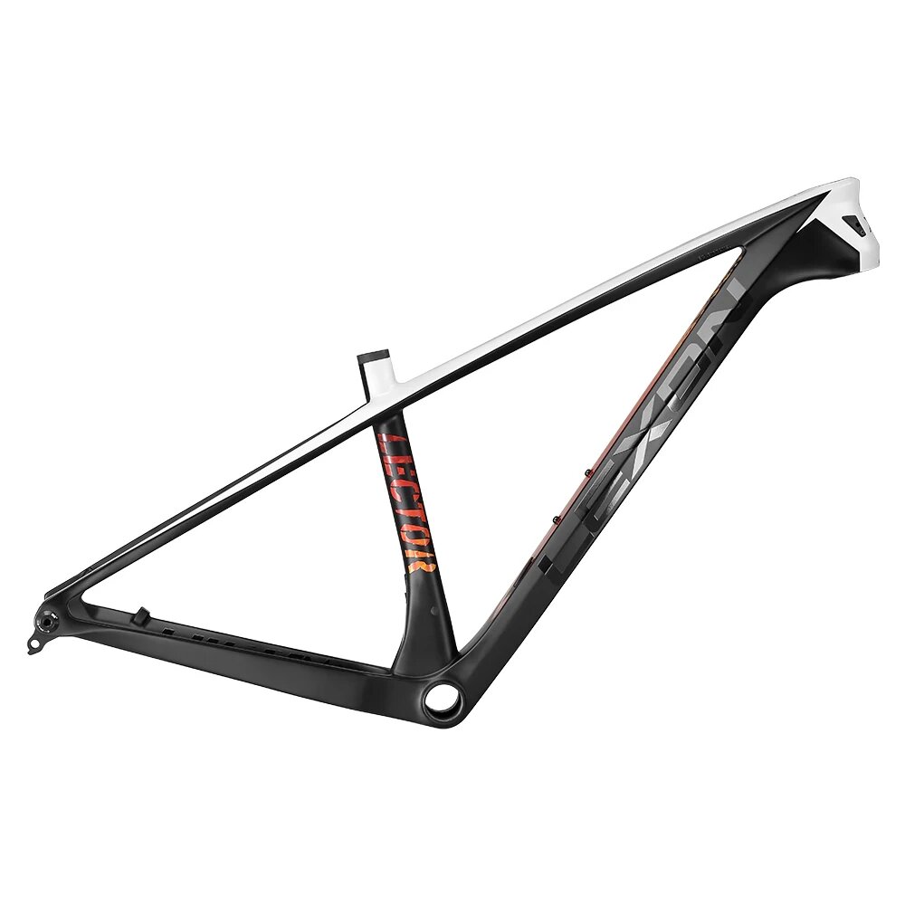 Lexon Lector карбоновая рама горного велосипеда 29", Black White Frame, Size 15