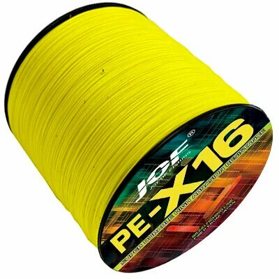 JOF PE-X16 Плетенка 300м, 0.16мм, Желтая
