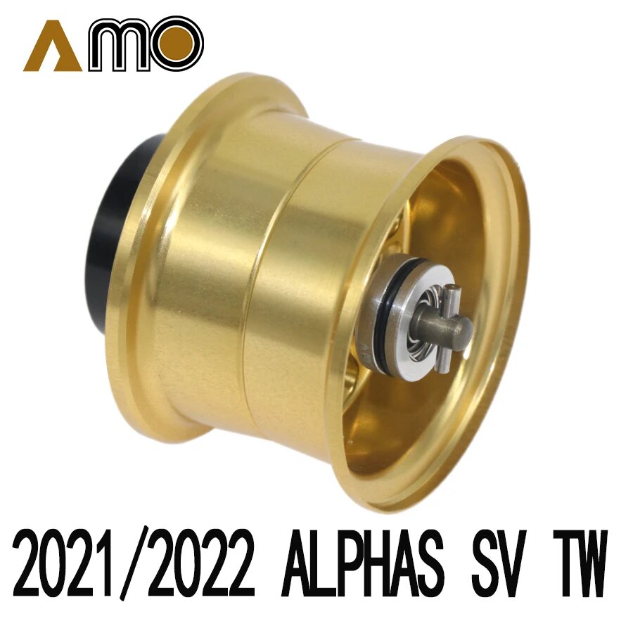 AMO ALPHAS Micro Рыболовная катушка Золотой