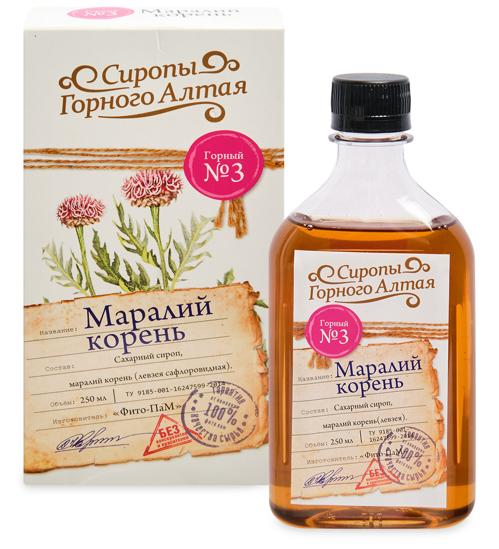 Сироп Горный №3 - Маралий корень, 250мл A2171453