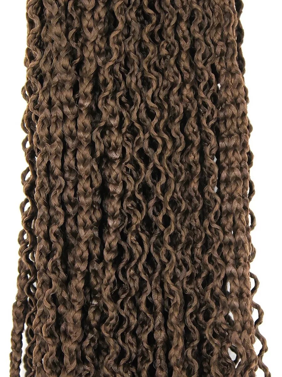 HAIRSHOP зизи гофре косички для плетения, цвет 4 (Темный шоколад) 110 см